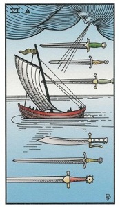 Significado de El Seis de Espadas en el Tarot | Tarot.es